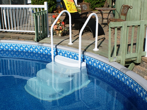 Aboveground Drop in Steps - The Space Saver - Aboveground Drop in Steps ...
